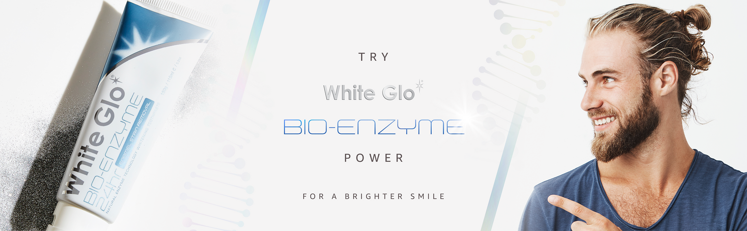 White Glo Bio-enzyme Enamel Stain Removal Whitening Toothpaste 150g